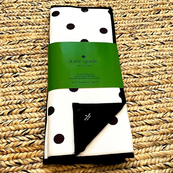 kate spade | Kitchen | Nwt Kate Spade Reversible Dish Drying Mats ...